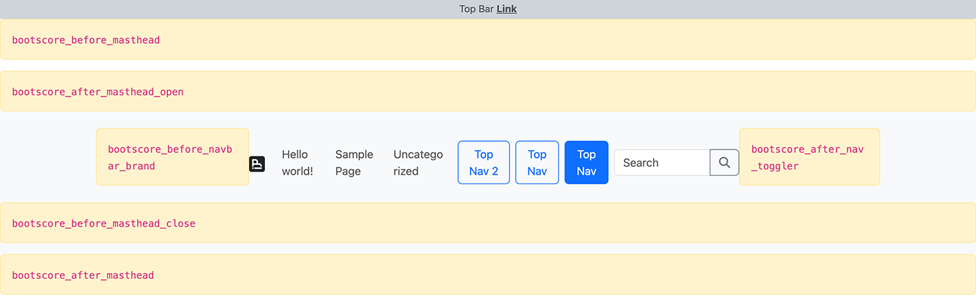 Filter & Action Hooks » Bootscore